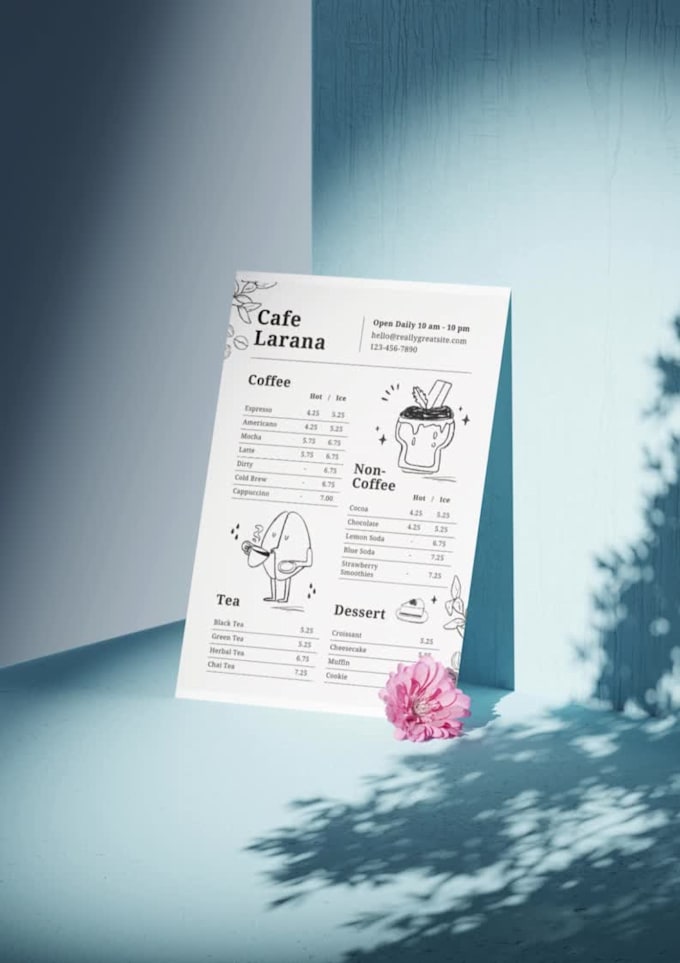Do menu design and redesign old menus by Bagale_gaurav | Fiverr