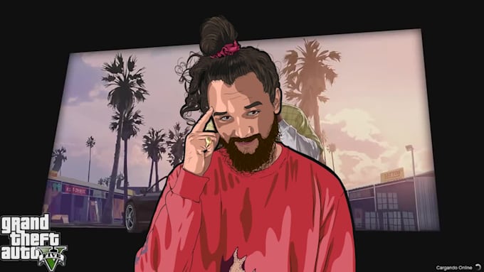 Draw you like a gta character by Trondbecker | Fiverr