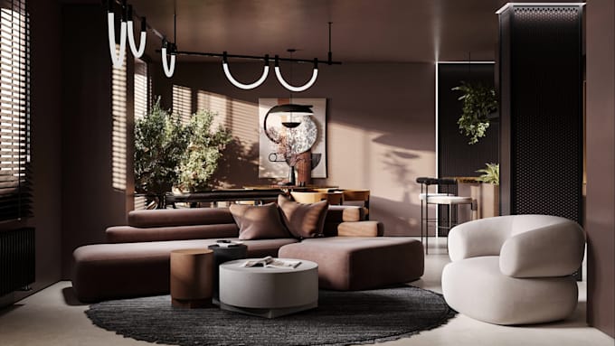 Unique rendering of a 3d interior or a 360 panorama that will sell your ...