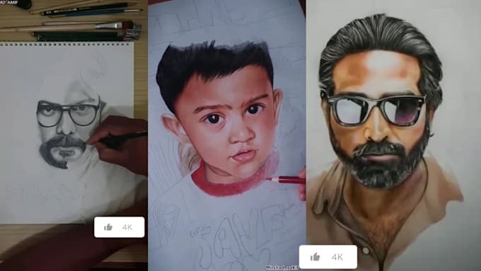 how to draw realistic portraits in pencil