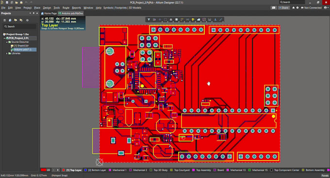Design your pcbs both single layered and multilayered in altium by ...