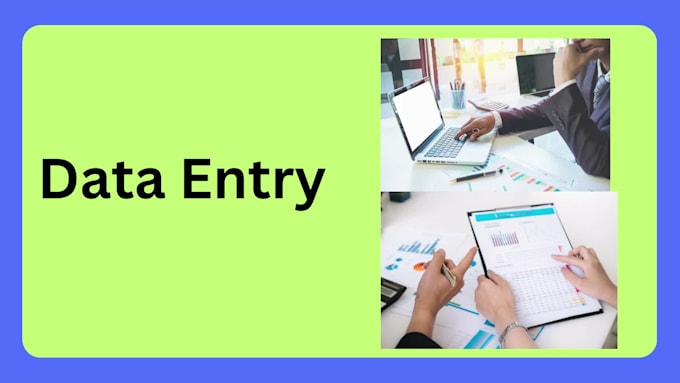 Creatively handle data entry, typing, logo design, and ms office work ...