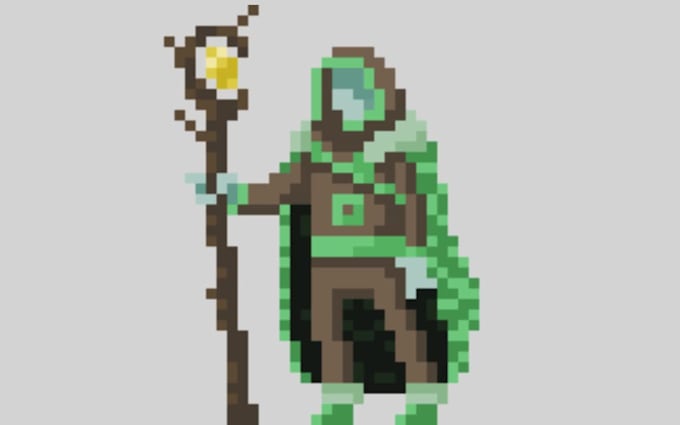 Draw pixel game art background tileset sprite sheet animation animated gif
