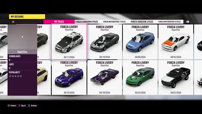 Make you a custom forza horizon 5 wrap for the car of your choice by ...