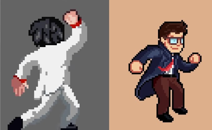 Do pixel art character pixel art animation pixel game art 2d ...