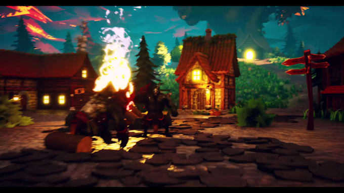 Design stylized 3d game environment, characters, landscape design ...