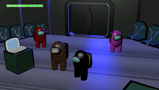 Produce a custom among us 3d animation for social media by Zanie_b | Fiverr