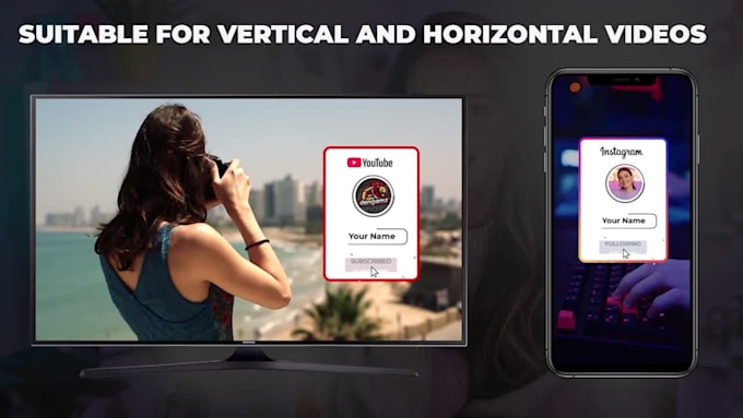 Personalize my animated follow notification with your logo and name by ...