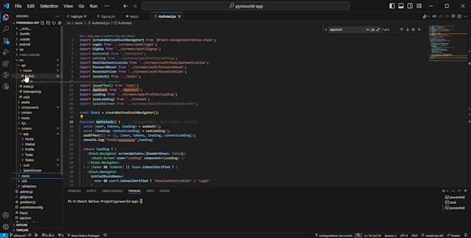 Create react native app for you as a react native developer by Aly_murtaza_ | Fiverr