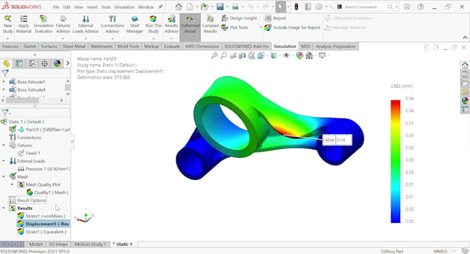 Do Cfd And Fea Static And Dynamic Analysis Using Solidworks And Ansys