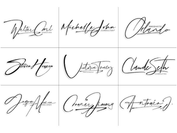 Make handwritten monogram initials or signature logo design by ...