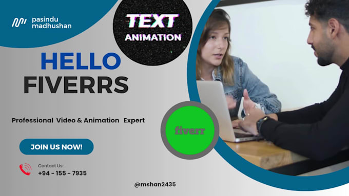 Create custom text animations in after effects by Mshan2435 | Fiverr