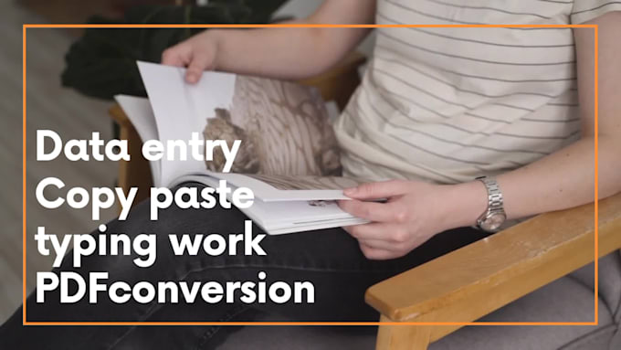 Do data entry, copy paste, typing work, pdf conversion in 24 by Ayeshaquresh322 | Fiverr