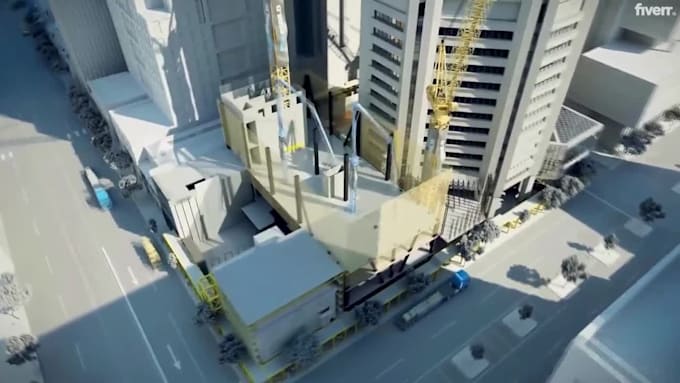 Design 3d industrial architecture animation 3d construction engineering ...