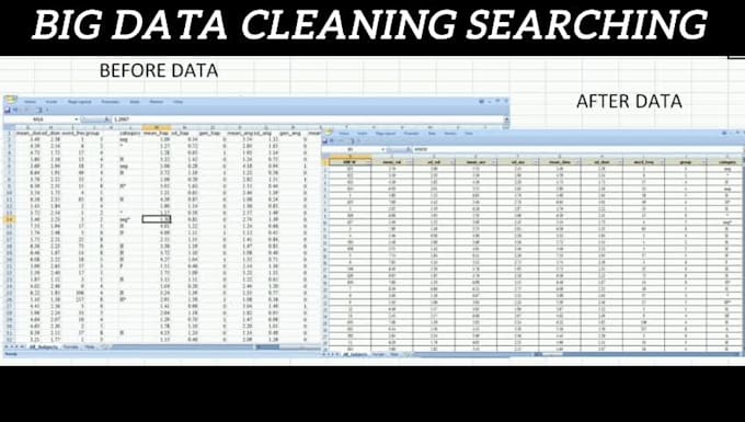 Do ms excel data cleaning and formatting, merging, splitting, sorting, pdf excel by Awaiz4134 ...