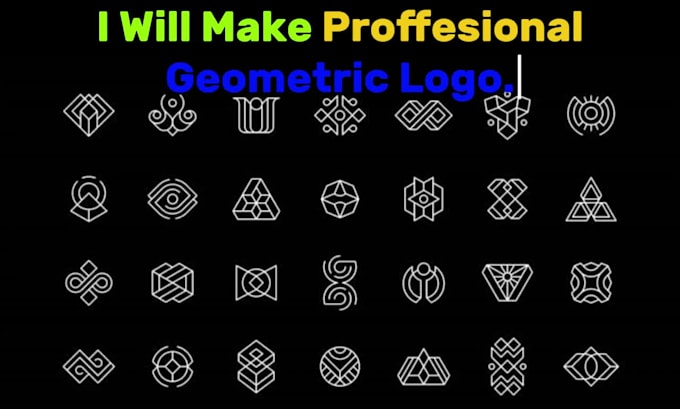 Create geometric logo for your work by Omnitechie | Fiverr