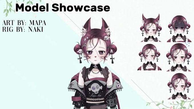 Rig your live2d vtuber model avatar for streaming by Naki6art | Fiverr