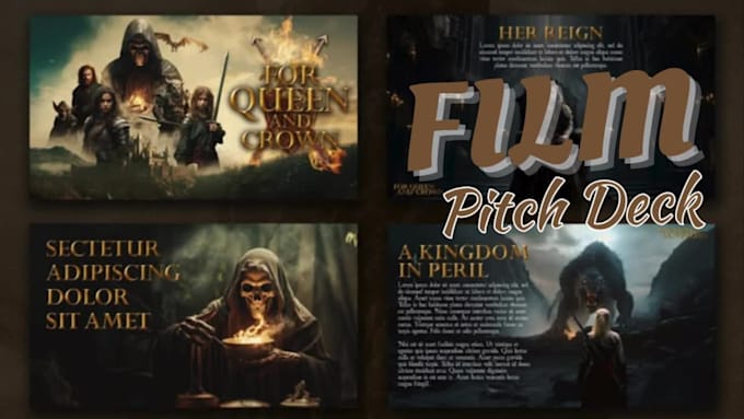 Design film pitch deck, tv web series, movie script, documentary script ...