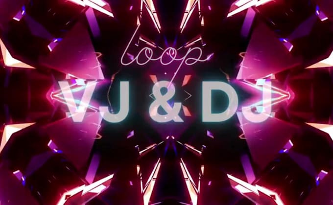 Create psychedelic vj loops visual dj concert music video led wall ...