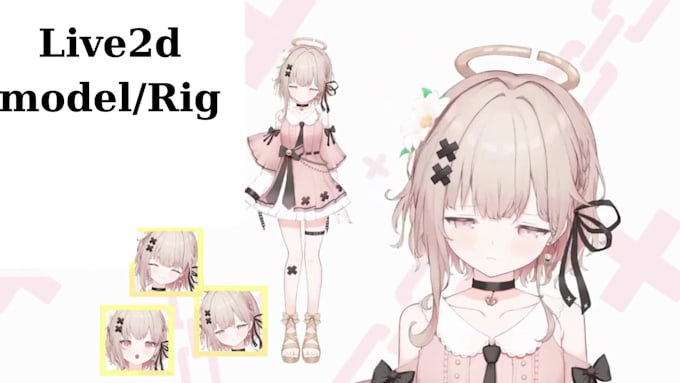 Design and rig 2d vtuber model, live2d rigging for vtube studio, face rig by Yorkiepuppie351 ...