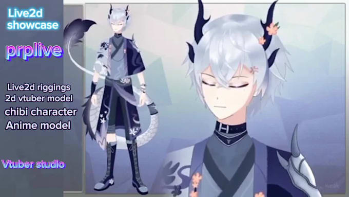 Design and rig live2d vtuber model, vtuber rigging, chibi with vtube ...