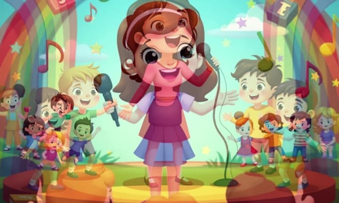 Sing nursery rhyme children song kid song educational song as a female ...