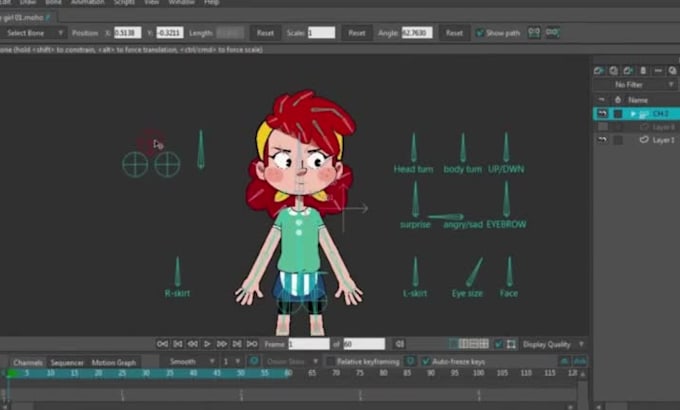 Create adobe character, moho, fnaf, puppet animation, cartoon animation ...