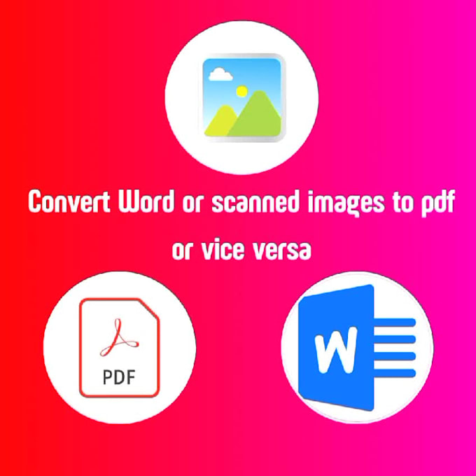 Convert word, scanned images to pdf or vice versa by Amr_mekky | Fiverr