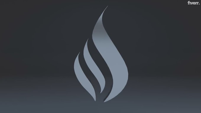 Create a 3d rotating logo animation spin loop or gif by Alex_popovych ...