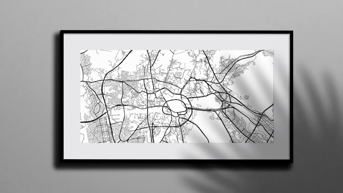 Design custom city or region map, printable art map by Naufalchoirul ...