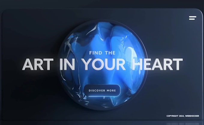 Interactive 3d animated website webflow landing page spline animation ...