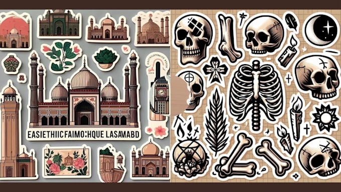 Create custom printable logo sticker and label for you by Afnan_kashif ...