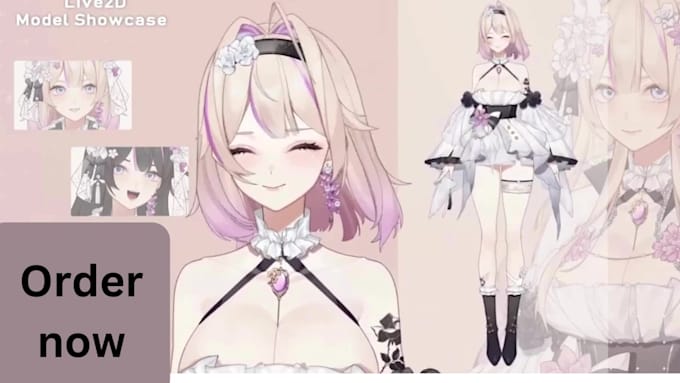 Design and rig vtuber model, live2d vtuber model, vtuber rigging, vtuber logo by Carolyn_nio ...