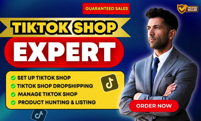 Optimize and set up tiktok shop, tik tok shop dropshipping, tiktok shop manager by Raj_ecom ...