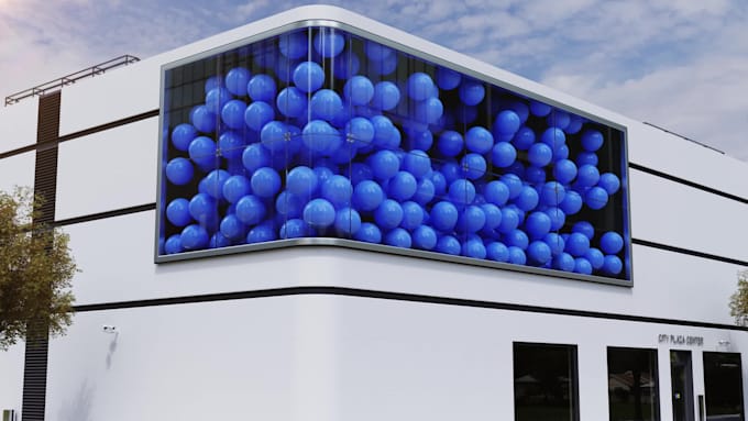 Create 3d billboard animation anamorphic animation billboard design 3d ...