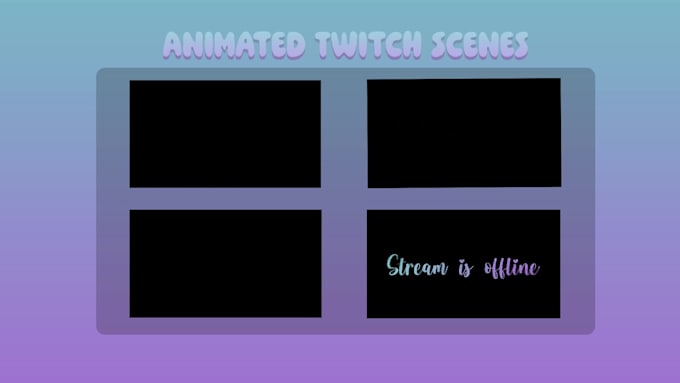Create animated stream packages and overlays by Courtmakesart | Fiverr