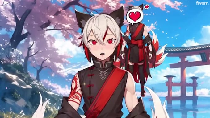 Design, model and rig vtuber model 3d vtuber model live2d rigging mmd ...