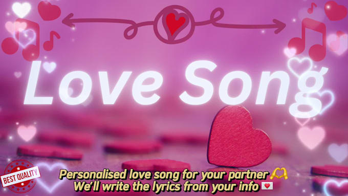 Make a memorable love song, personalised hd wav by Nickynu1979 | Fiverr