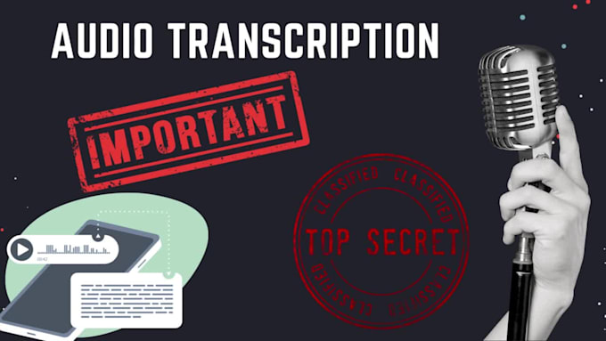 Transcribe podcast, interviews, you tube video and webinars by Asifnadeem1975 | Fiverr