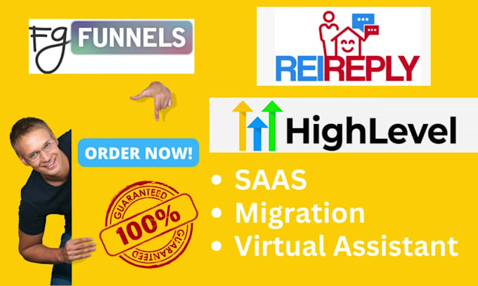 Gohighlevel virtual assistant fg funnel rei reply ghl saas migration ...