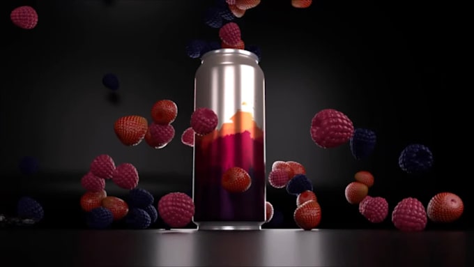 Do 3d product animation 3d beverage animation 3d energy drink by ...