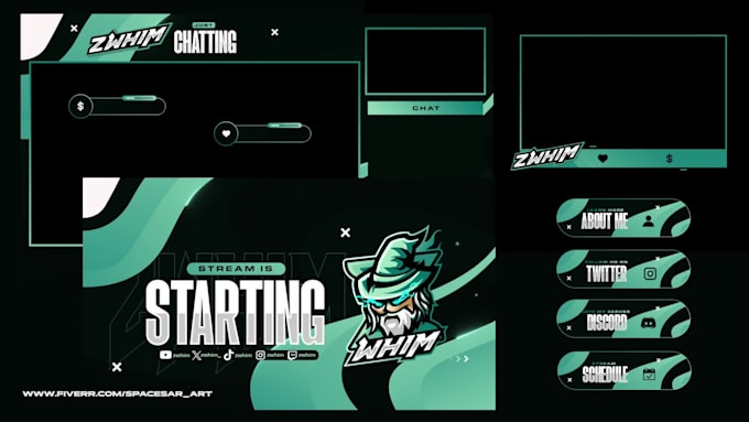 Design custom animated stream overlay for kick, twitch, youtube by ...