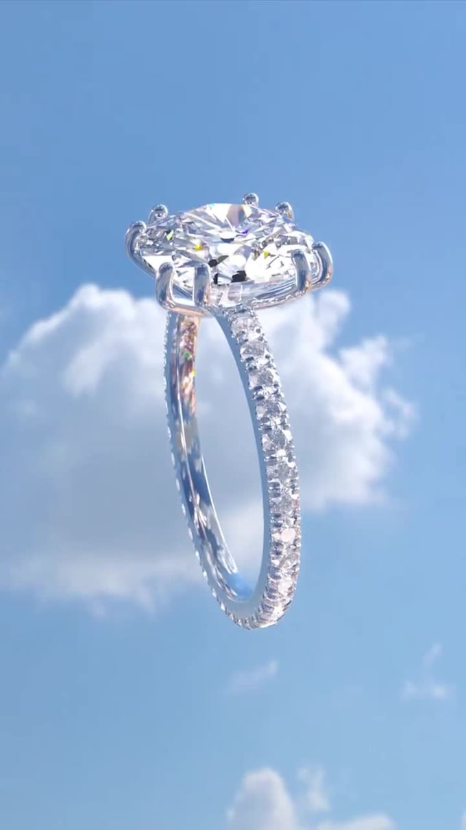 Make 8k jewelry animation cad jewelry design cgi vfx animation diamond ...