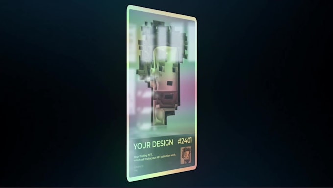Create a, personalized 2d nft holo card for you by Raffaello030 | Fiverr
