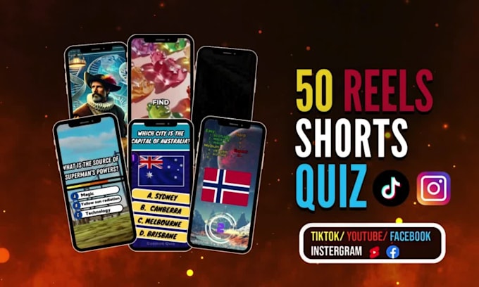 Create quiz tiktok, trivia quiz videos, any quiz video for tiktok ...