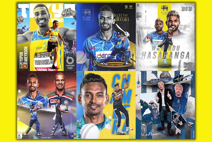 Design any sports or celebrity graphic posters, wallpapers, etc by ...