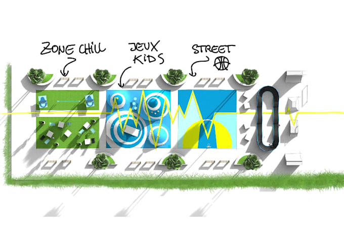 Provide a 2d landscaping plan by Pauline_dsign | Fiverr