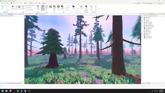 Develop a roblox game with custom map, environment design, characters ...