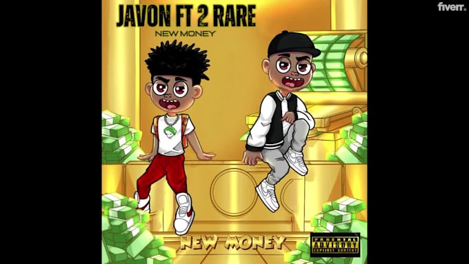 Design cartoon cover art, album cover art, and animate it