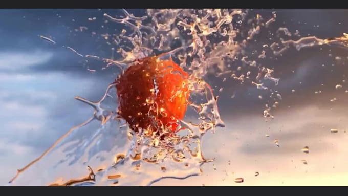 Render realistic 3d water simulation, 3d product animation, water fluid ...